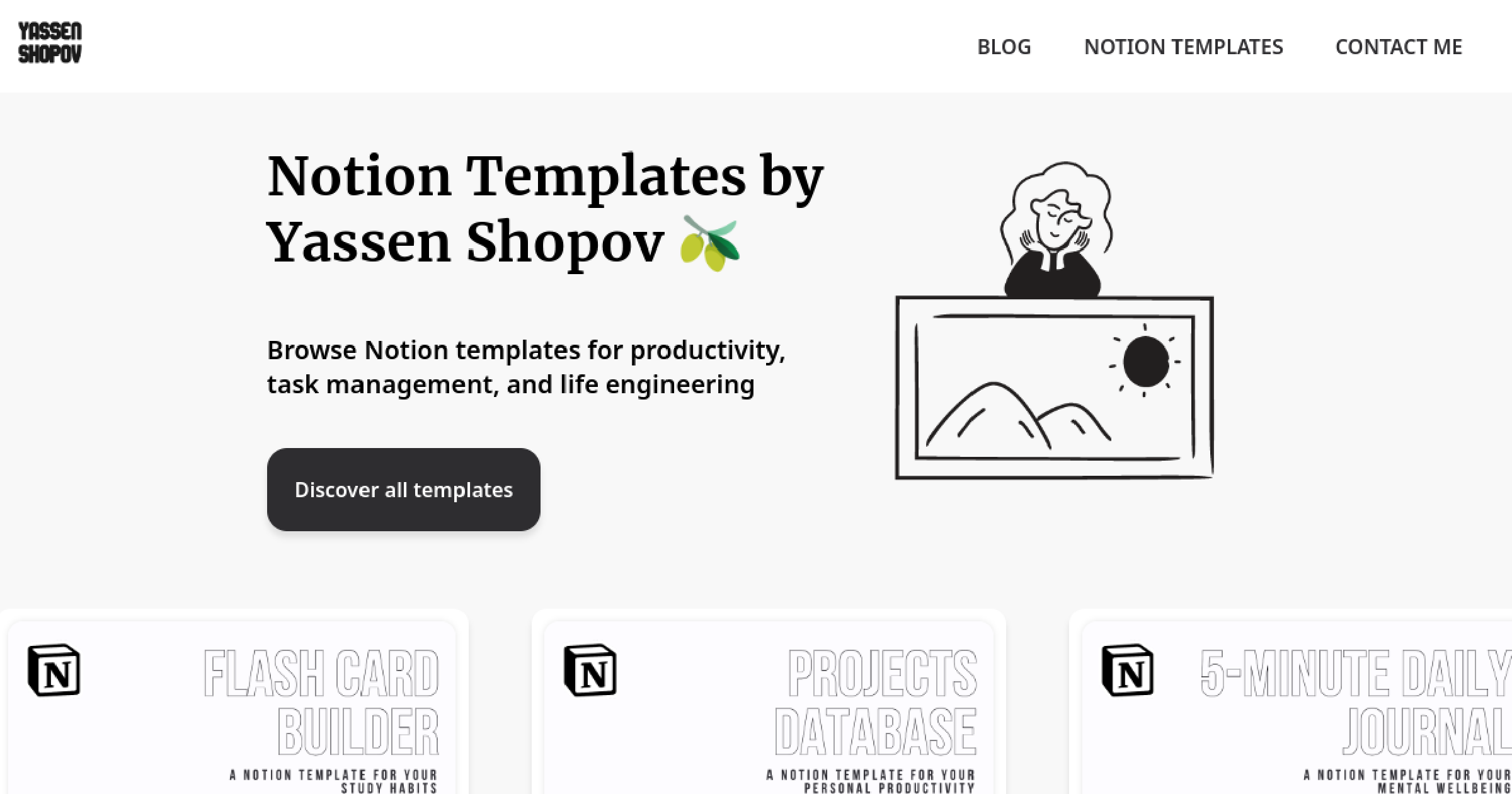 Notion Templates by Yassen Shopov 🫒